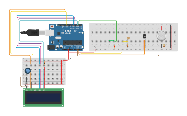 Circuit design (28) Weather Station - Tinkercad