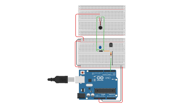 Circuit design vibration motor - Tinkercad