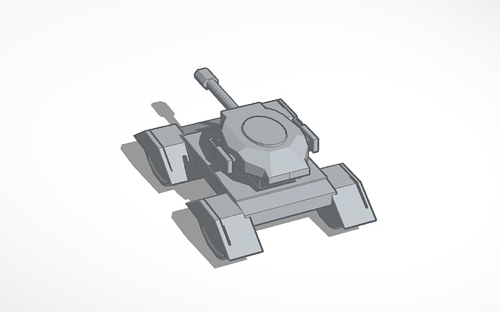 3D design Tank - Tinkercad