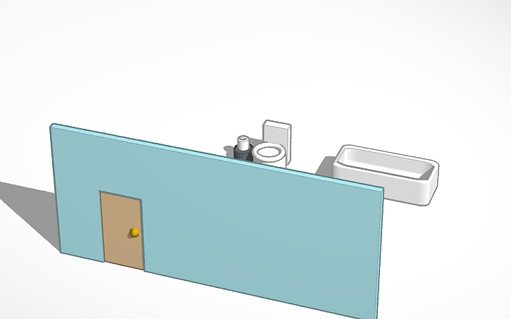 3D design Copy of Salle de bain - Tinkercad