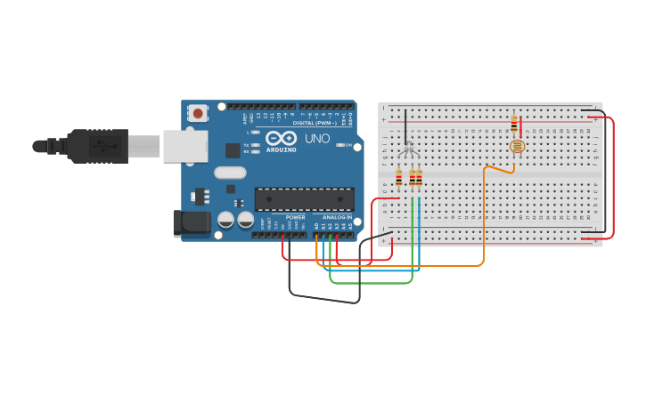 Circuit design ACTIVITY 3: RGB LEDS - Tinkercad