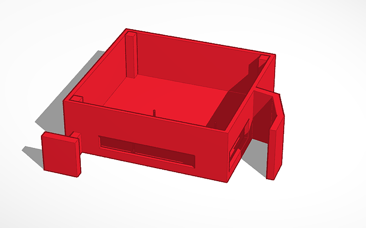 3D design Raspberry pi 4 outdoor case - Bottom | Tinkercad