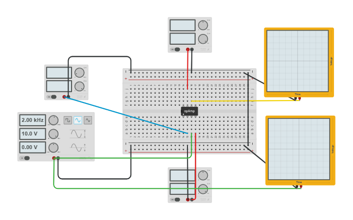Circuit design Comparador LAB 2 - Tinkercad