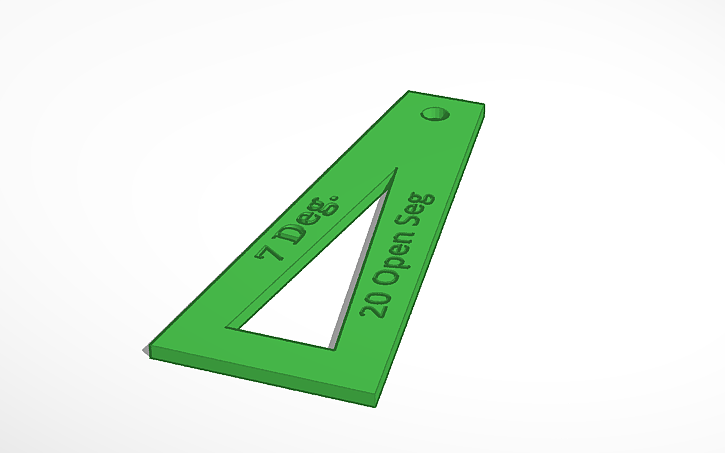 3D design 20 Open Segment Wedge | Tinkercad
