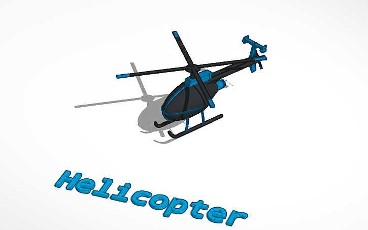 3D design helicopter - Tinkercad