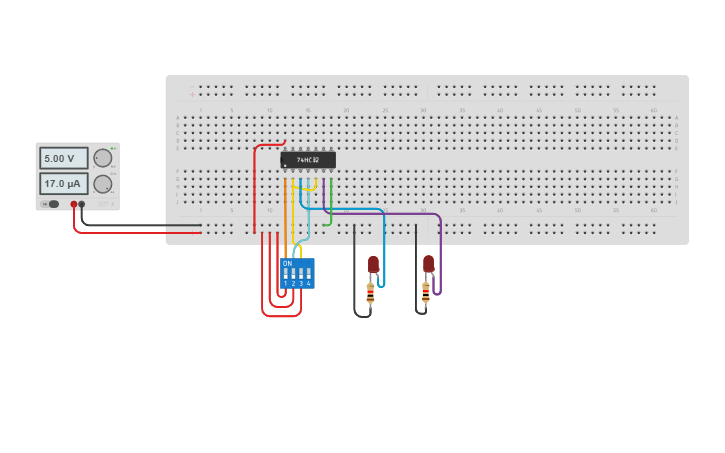 Circuit design Decoder - Tinkercad