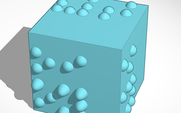 3D design Braille Design - Tinkercad
