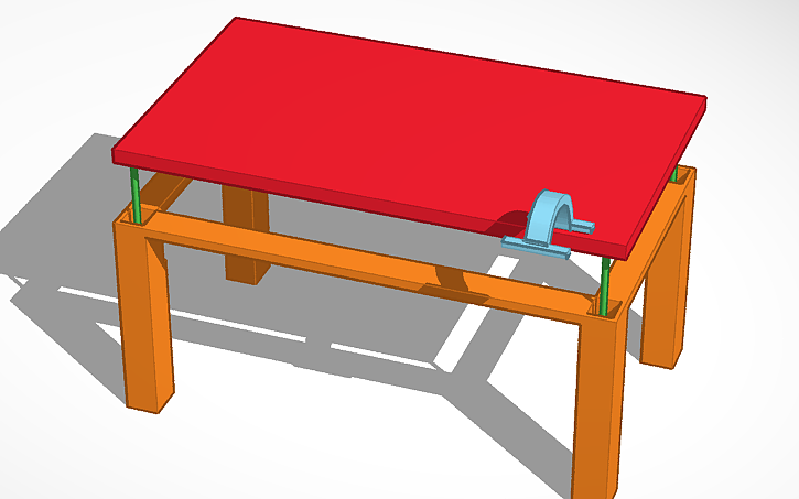 3D design Dnt Table design CAD - Tinkercad