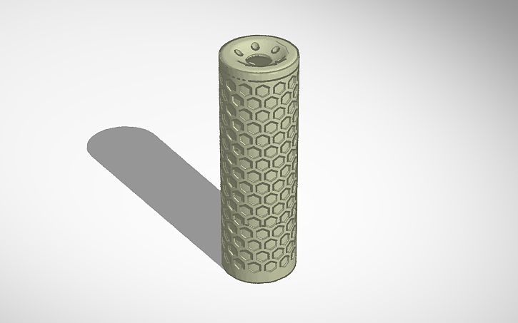 3D design silencer airsoft 14mm ccw - Tinkercad