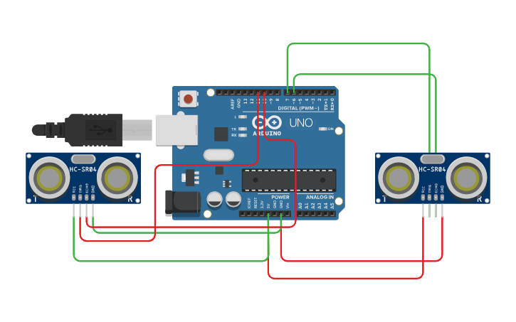 Circuit Design Visitor Counter Tinkercad