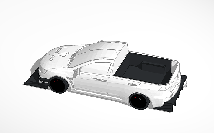 3D design jdm mitsubishi evo x pickup truck | Tinkercad