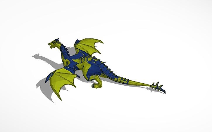3D design dragon - Tinkercad