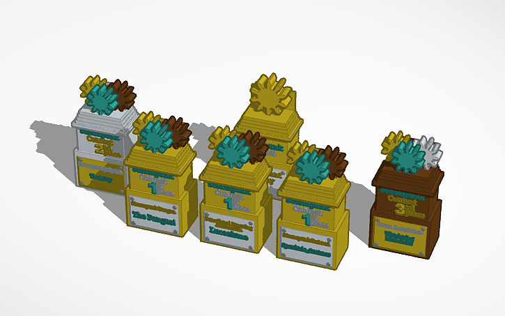 3D design Steampunk Contest Trophies And Results - Tinkercad