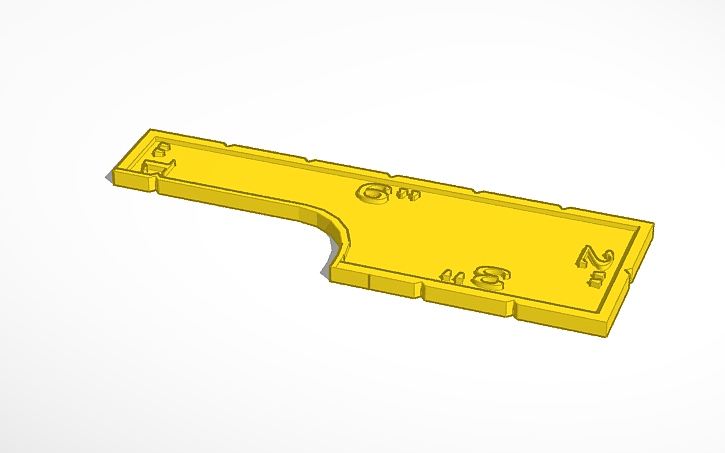 3d Design Gaming Ruler Tinkercad