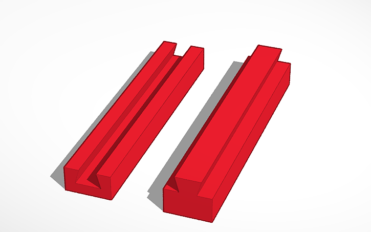 3D design Dovetail Slide - Tinkercad