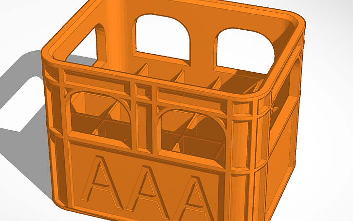 3D design Triple A (AAA) Crate - Tinkercad