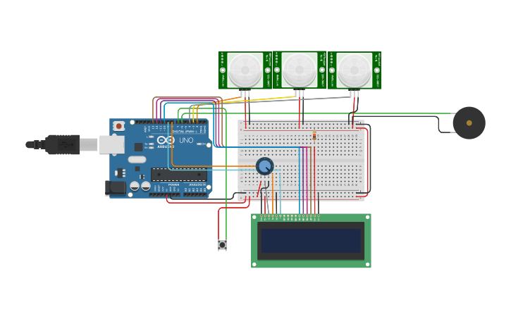Circuit design Alarme | Tinkercad