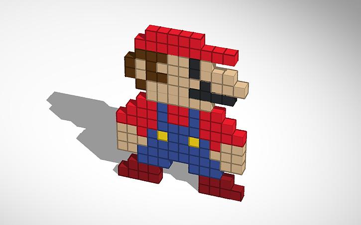 3D design Super Mario - Tinkercad
