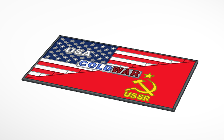 3D design United States vs Soviet Union (Cold War) - Tinkercad