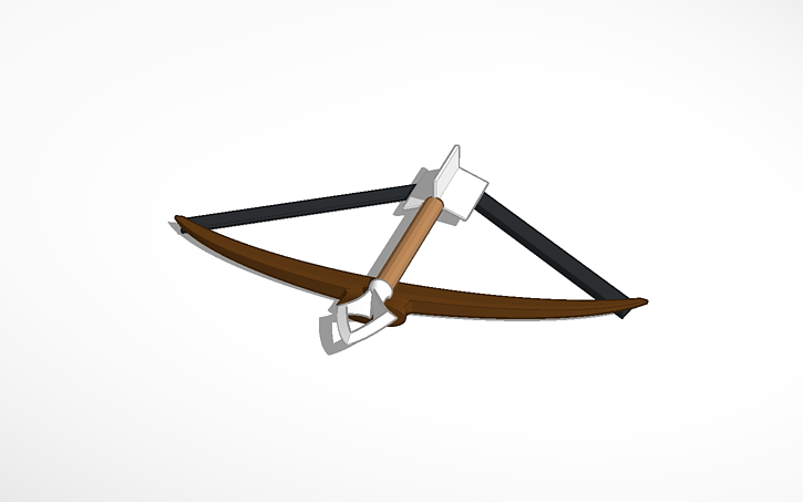 3D design Bow and Arrow - Tinkercad