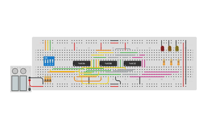 Circuit design AST 122 - AMANDORON BIT I A - CIRCUIT NO.4 - Tinkercad