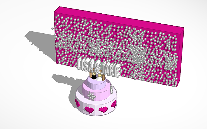 3D design Wedding cake | Tinkercad