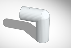 3D design Copy of 90 Degree Bend Pipe | Tinkercad