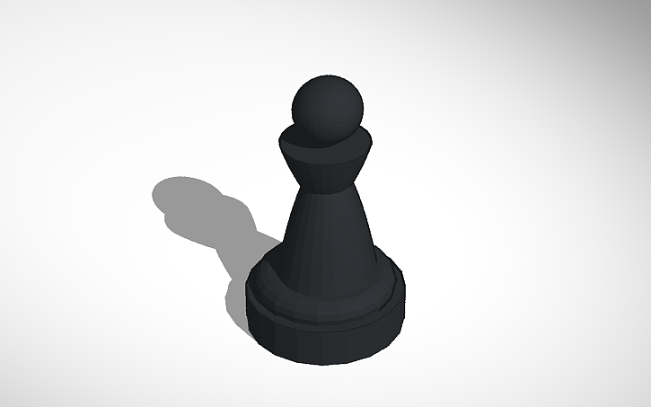 3D design Chess piece ♟ - Tinkercad