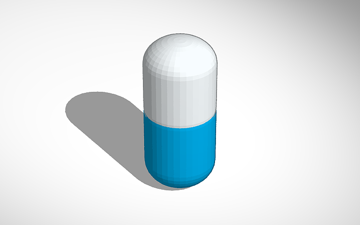 3D design Pill - Tinkercad