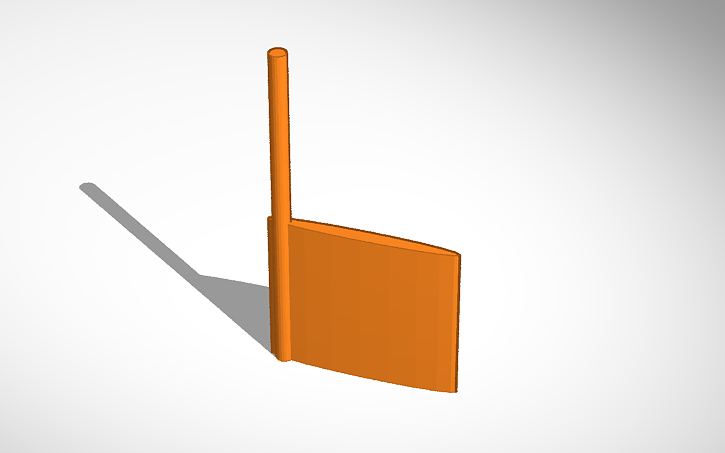 3D design Boat Rudder - Tinkercad