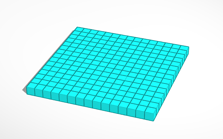 3D design Pixel Art Base | Tinkercad