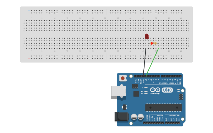 Circuit Design Arduino Blink Sketch Tinkercad