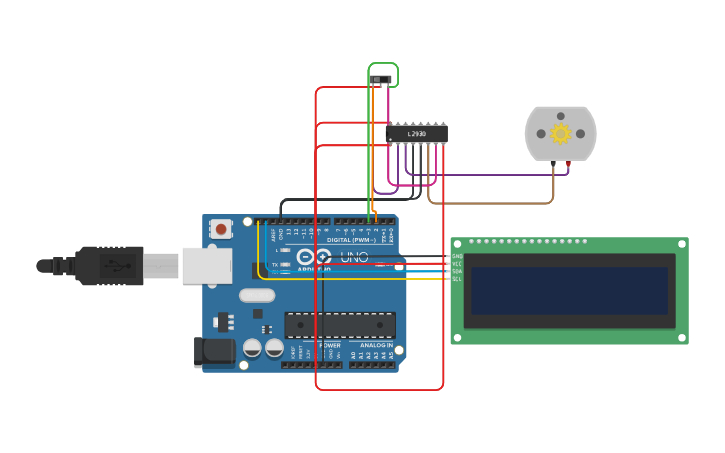 Circuit design H-brygga sw - Tinkercad