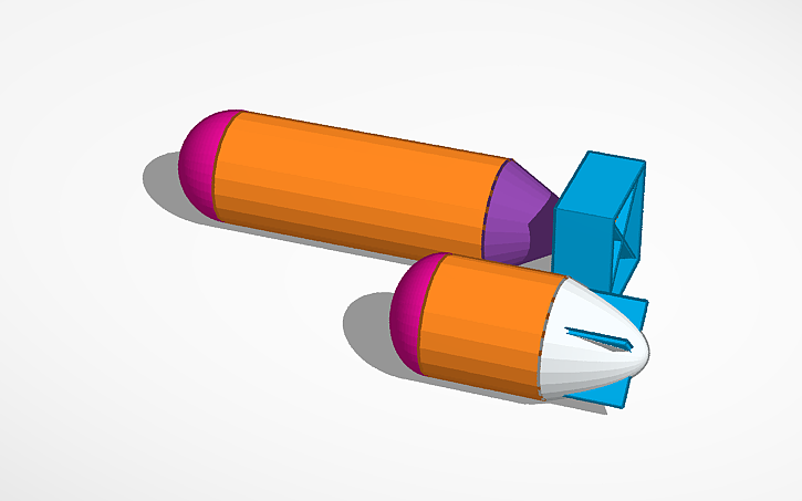 3D design nuclear bombs 123 - Tinkercad