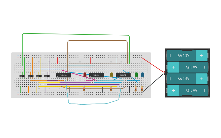 Circuit design bcd | Tinkercad