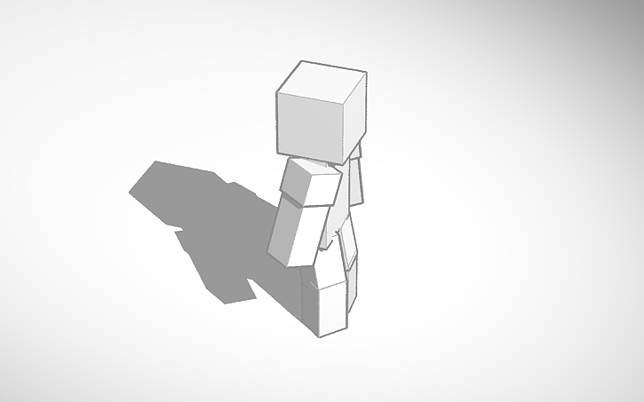 3D design Minecraft figure - Tinkercad