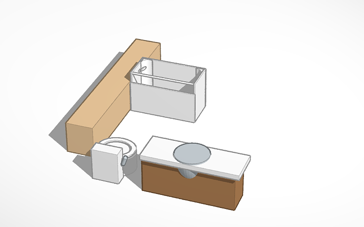 3D design my bathroom | Tinkercad