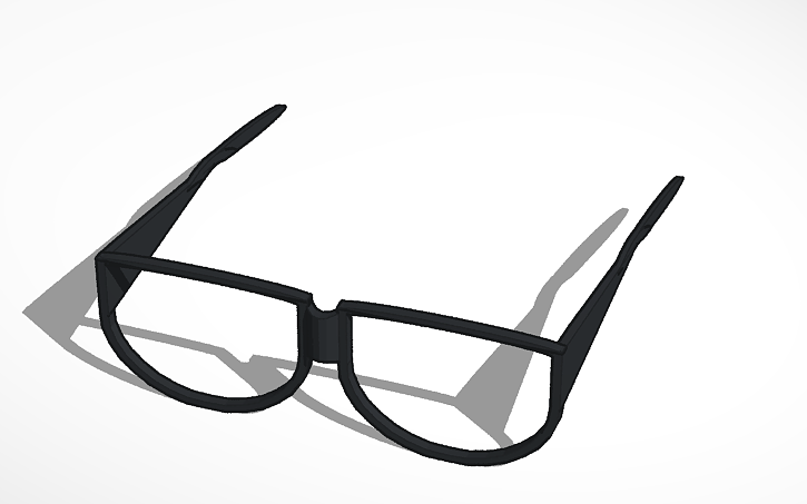 3D design Big project glasses - Tinkercad
