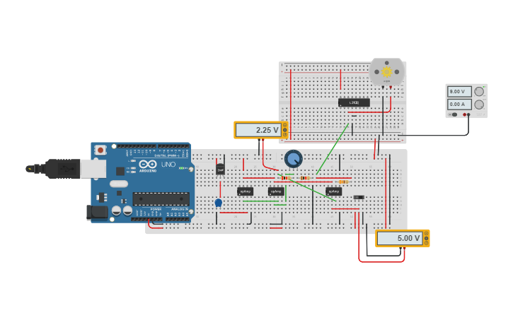 Circuit design Examen bien | Tinkercad