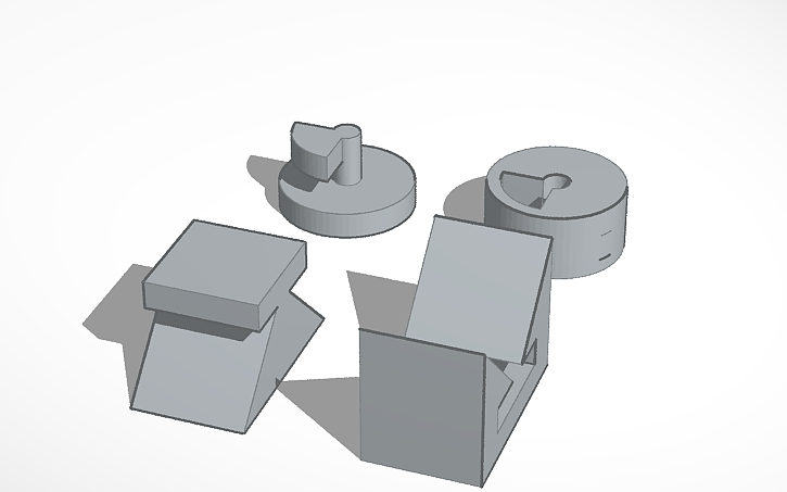 3D design Simple Rail and Key Connectors | Tinkercad