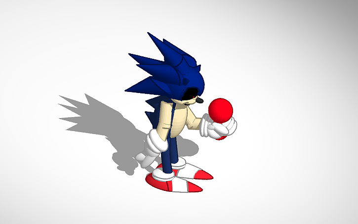 3D design Sonic.EXE fnf mod (thanks for - Tinkercad