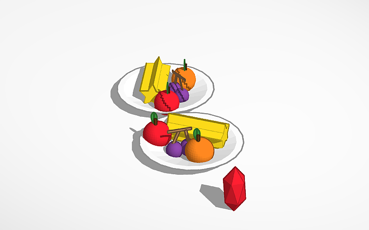3D design fruit - Tinkercad