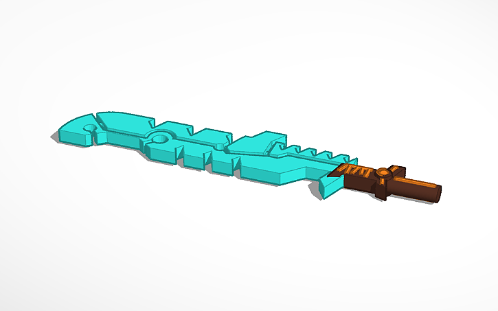 3D design Legend of Zelda Breath of the Wild: Guardian Sword ++ - Tinkercad