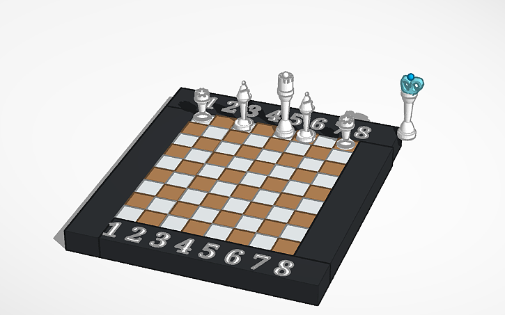 3D design Chess - Tinkercad
