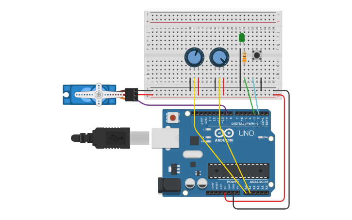 Circuit design MATLAB Communication - Tinkercad
