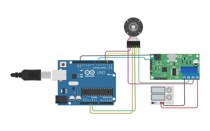 Circuit design Gruapal 2 Control Proporcional Kp=0.3 - Tinkercad