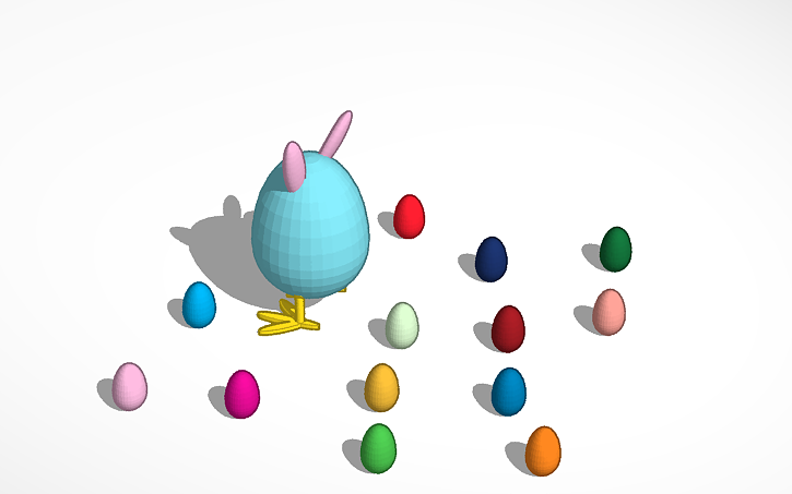 3D design easter - Tinkercad