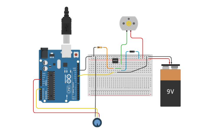 Circuit design Pilotage vitesse moteur CC par un potentiometre - 1STI2D ...