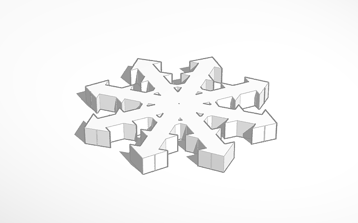 3D design Snowflake | Tinkercad