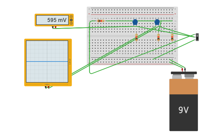 Circuit design reto electricidad | Tinkercad